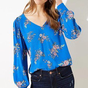 LOFT | Tops | Loft Gorgeous Floral Blouse | Poshmark